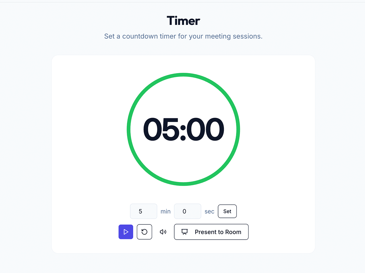 MeetingTools - The All-in-One Meeting Facilitation Toolkit